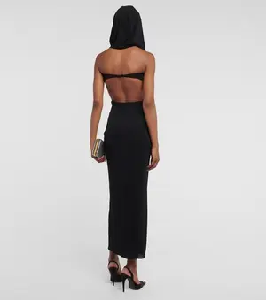 Magda Butrym Hooded Cutout Midi Dress