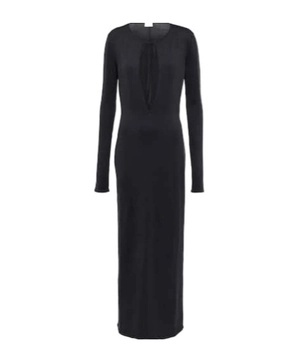 Magda Butrym Cutout Silk Maxi Dress - Black