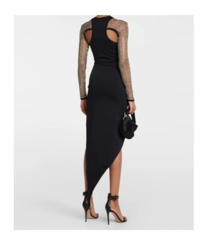 David Koma Embellished Cutout Midi Dress