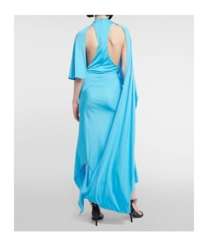 Stella McCartney Draped Asymmetric Maxi Dress