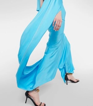Stella McCartney Draped Asymmetric Maxi Dress