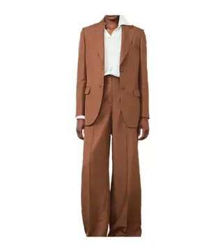 Officine Générale Long-sleeved Suit Jacket - Brown