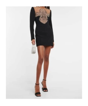 David Koma Macrame-detail Minidress