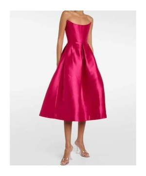 Alex Perry Strapless Midi Dress