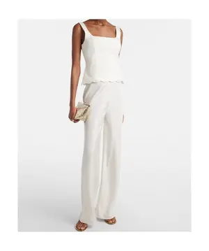 Posse Cove Silk-blend Straight Leg Pants