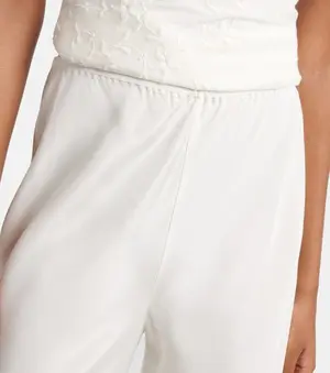 Posse Cove Silk-blend Straight Leg Pants