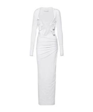 Christopher Esber Long Sleeve Cutout Maxi Dress
