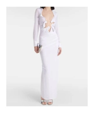 Christopher Esber Long Sleeve Cutout Maxi Dress