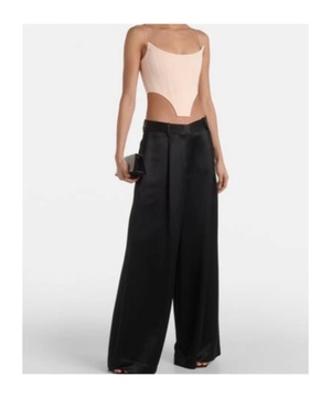Alex Perry Satin Bustier Top