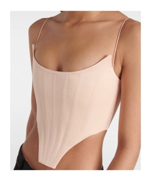 Alex Perry Satin Bustier Top