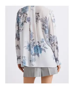 Marella Ruched Georgette Shirt