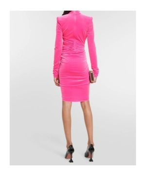 Alexandre Vauthier Ruched Velvet Minidress