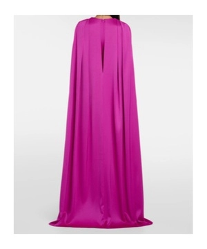 Alex Perry Caped Satin Gown