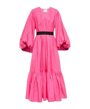 ROKSANDA Zaineb Belted Poplin Gown - Pink