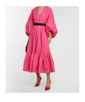 ROKSANDA Zaineb Belted Poplin Gown