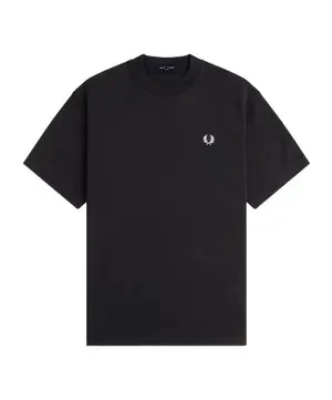 Fred Perry Small-logo Cotton T-shirt - Black