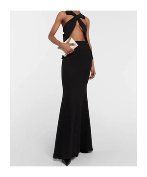 Maticevski Cross Leaf Halterneck Cutout Top