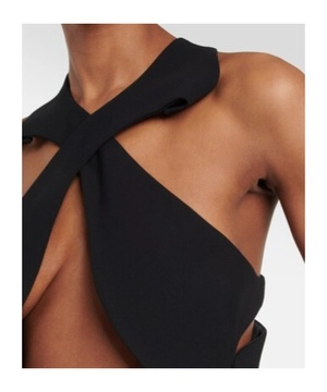 Maticevski Cross Leaf Halterneck Cutout Top