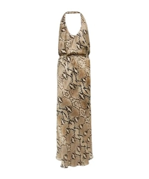 PETAR PETROV Abby Snake-print Silk Midi Dress