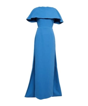 EMILIA WICKSTEAD Liza Crêpe Gown - Blue