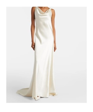 RÓHE Bridal Draped Satin Gown