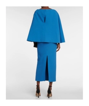 EMILIA WICKSTEAD Niesha Crepe Midi Dress - Blue
