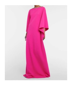SAFIYAA LONDON Arama Embellished Crepe Gown