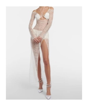 NENSI DOJAKA Bridal Cutout Lace Gown
