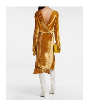 PETAR PETROV Agento Velvet Midi Dress