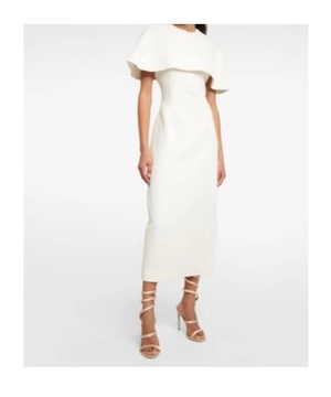 EMILIA WICKSTEAD Blaine Cape Effect Midi Dress