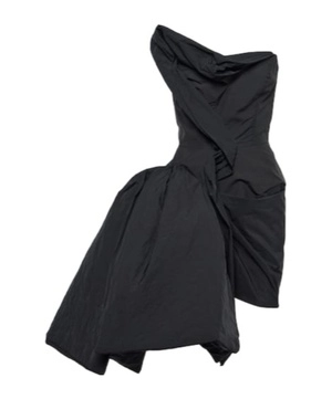 Maticevski Nucleus Asymmetric Bustier Minidress - Black