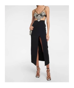 David Koma Embellished Midi Dress