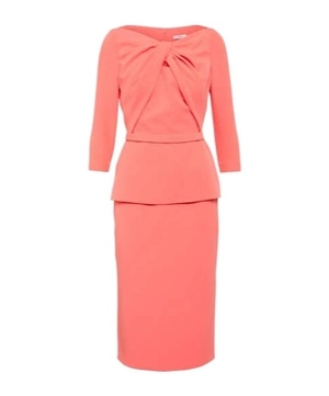 SAFIYAA LONDON Rildanna Crepe Midi Dress - Pink