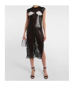 CHRISTOPHER KANE Crystal-embellished Cutout Midi Dress