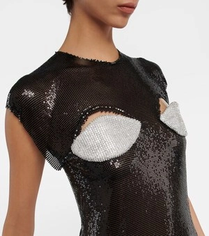 CHRISTOPHER KANE Crystal-embellished Cutout Midi Dress