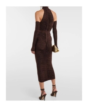 Alex Perry Arlie Embellished Halterneck Bodysuit