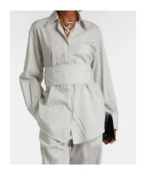 RÓHE Striped Silk Cotton Shirt