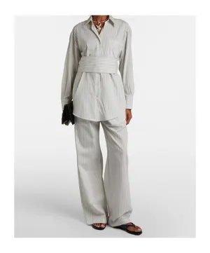 RÓHE Striped Silk Cotton Shirt