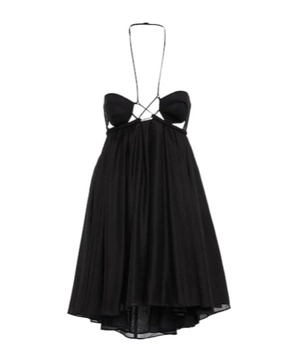 NENSI DOJAKA Cutout Minidress - Black