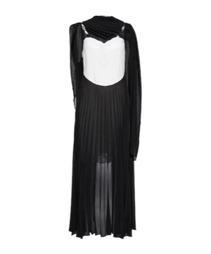 CHRISTOPHER KANE Mrs Robinson Lac-trimmed Midi Dress With Cape - Black