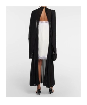 CHRISTOPHER KANE Mrs Robinson Lace-trimmed Midi Dress With Cape