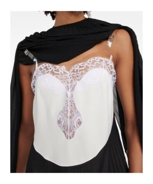 CHRISTOPHER KANE Mrs Robinson Lace-trimmed Midi Dress With Cape