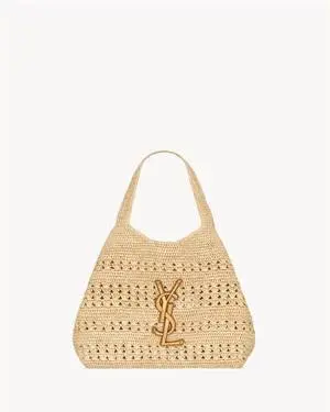Saint Laurent Icare Medium In Raffia