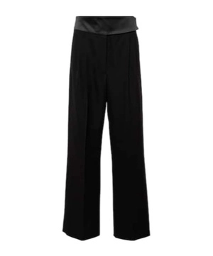 Stella McCartney Wool Tuxedo Pants - Black