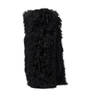 Paris Texas Shearling Fur Boots - Black