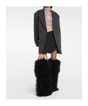 Paris Texas Shearling Fur Boots