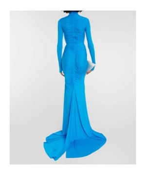 Alex Perry Garner Long Sleeve Turtleneck Gown