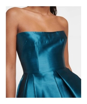 Alex Perry Strapless Faille Midi Dress