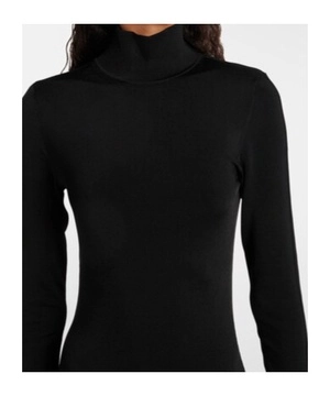 Galvan Iris Turtleneck Jersey Maxi Dress