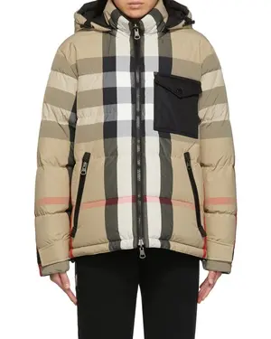 Burberry Reversible Exaggerated Check Padded Jacket